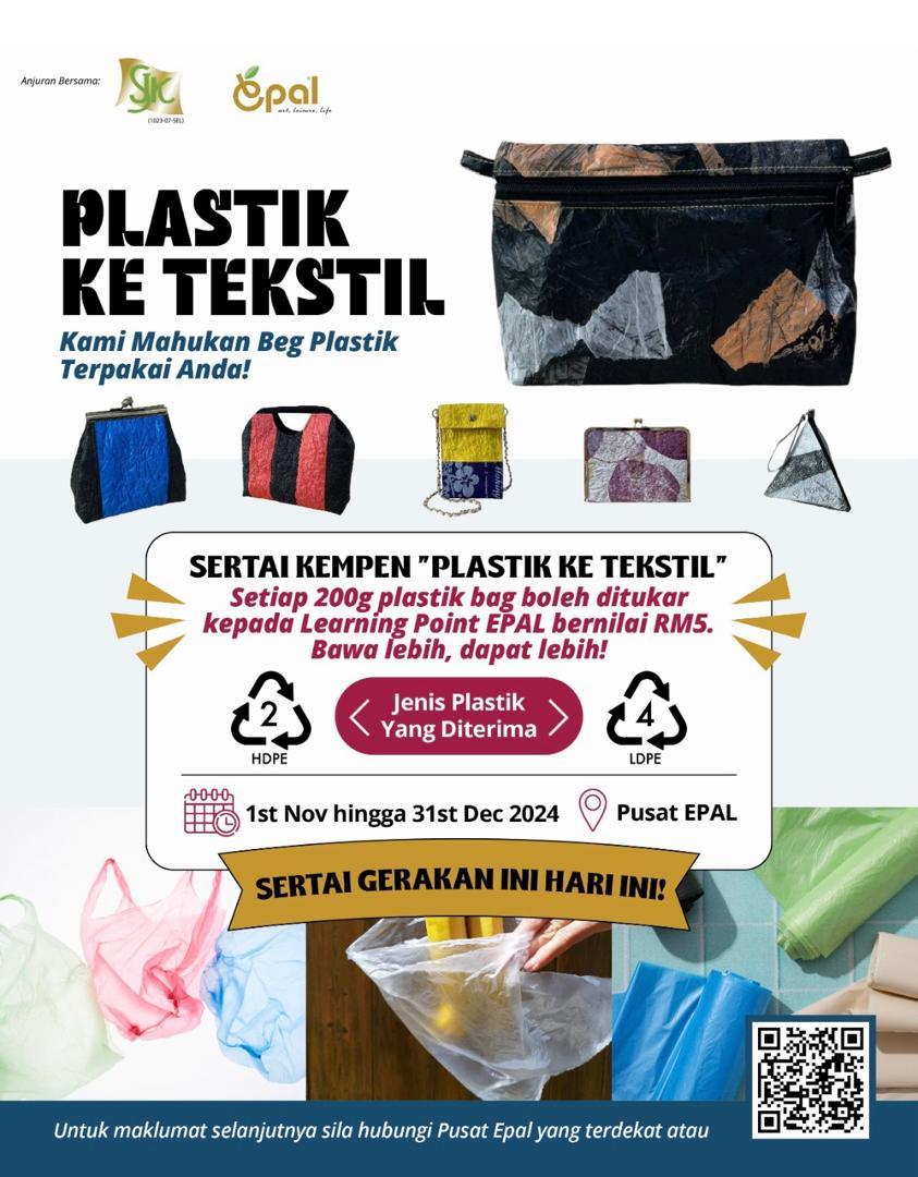 (Plastic Upcycle) Plastic to Fabric Program - Persatuan Seni Jahitan Kreatif Malaysia (PSJKM)