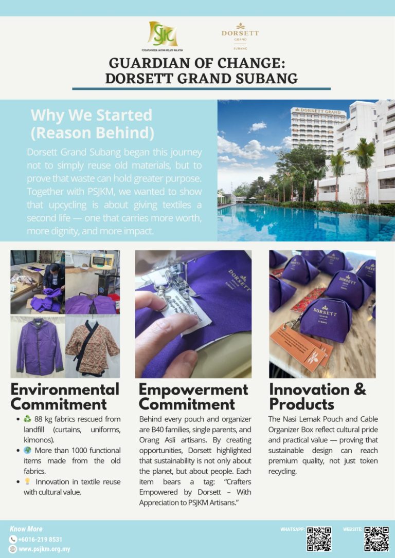 PSJKM x Dorsett Upcycling Project Showcased at Warna-Warni Botani ...